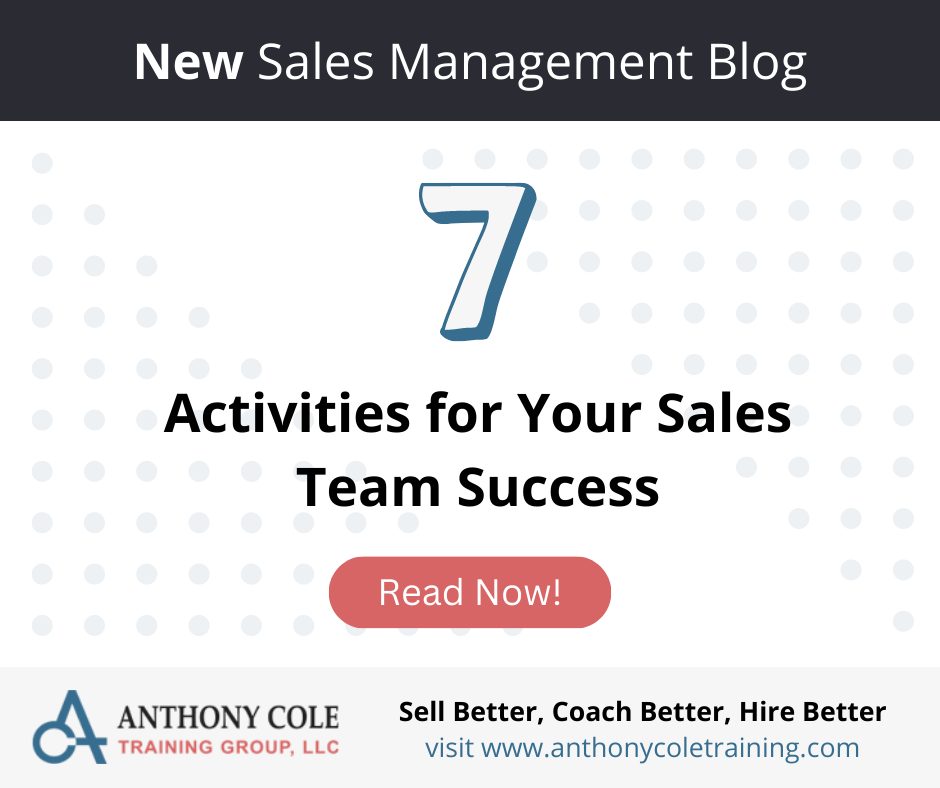 7 Activities for Your Sales Team Success