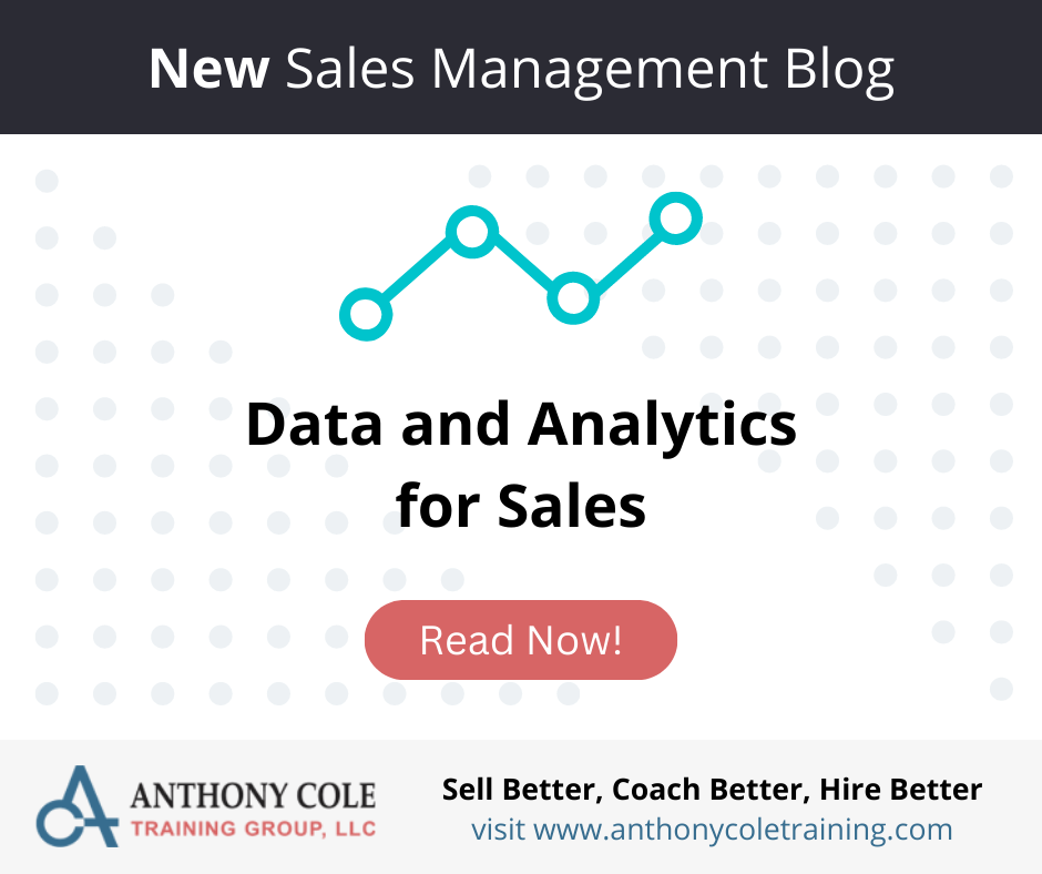 Data and Analytics for Sales