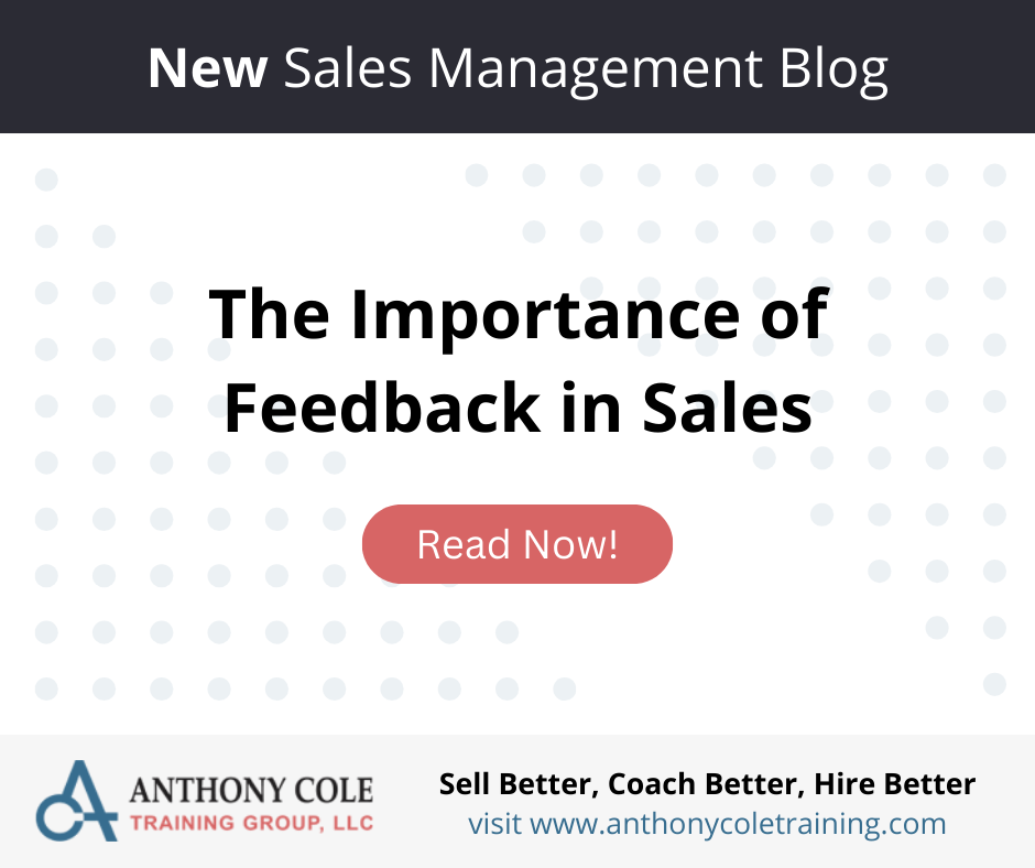 The Importance of Feedback in Sales