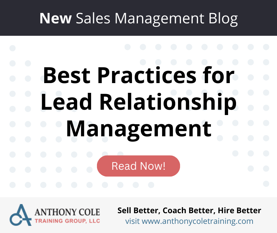Best Practices for Lead Relationship Management