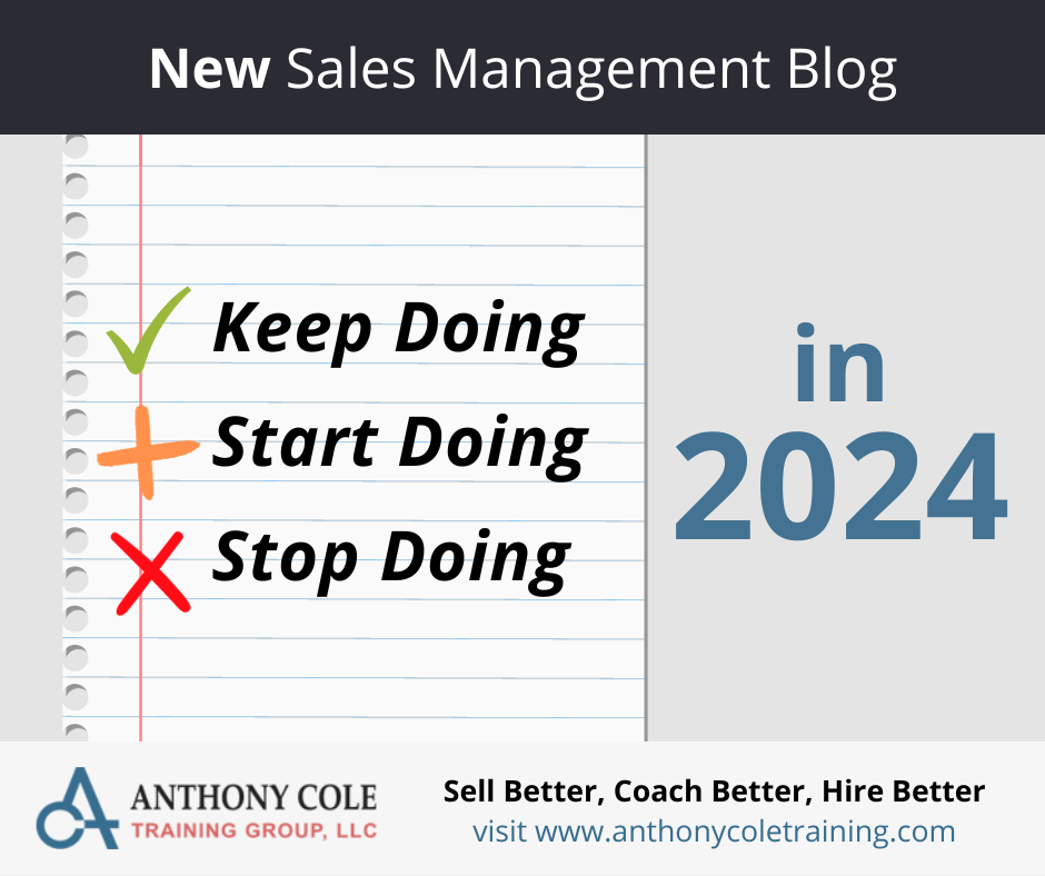 What to Keep Doing, Start Doing, and Stop Doing in 2024