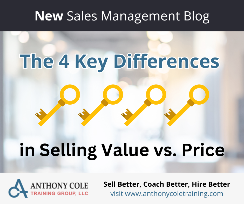 The 4 Key Differences in Selling Value vs. Price