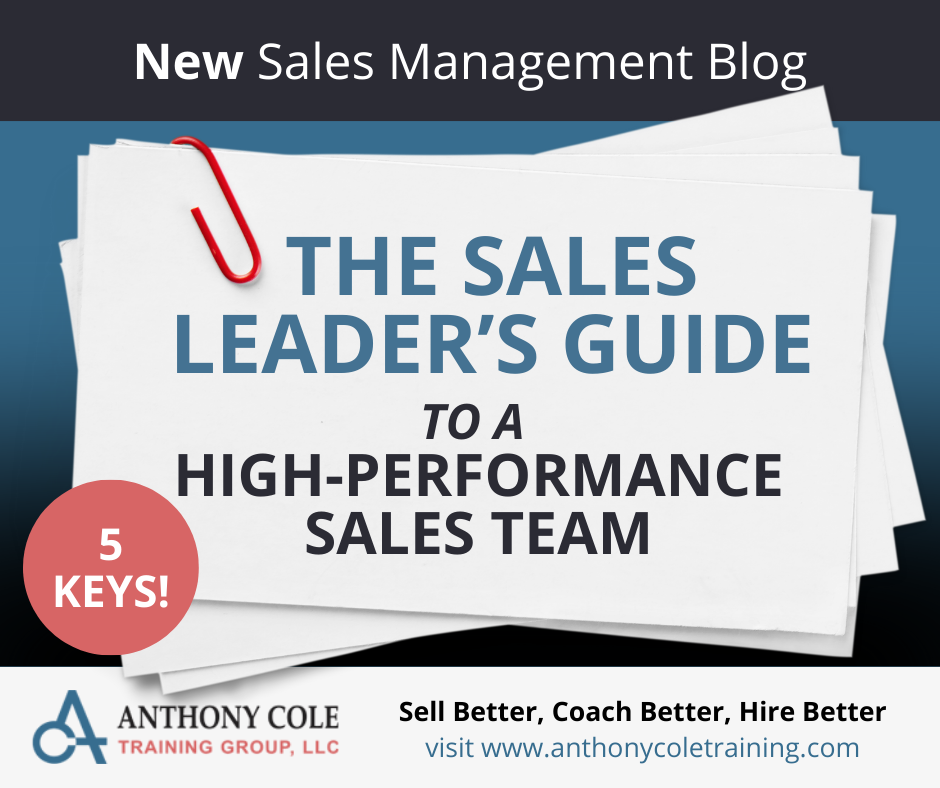 The Sales Leader’s Guide to a High-Performance Sales Team