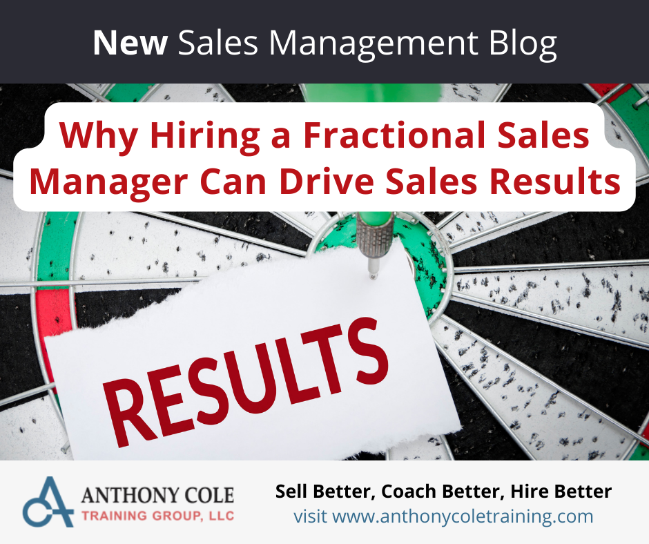 Why Hiring a Fractional Sales Manager Can Drive Sales Results